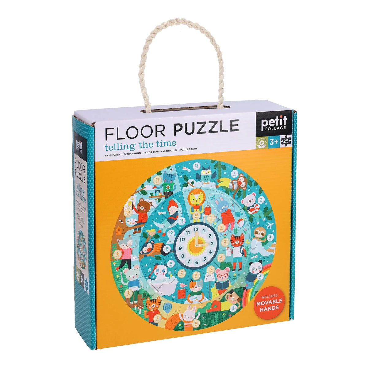 Telling the Time Floor Puzzle by Petit Collage — Nurtured